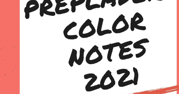 Psm Colored Handwritten Notes 2021 by Marrow